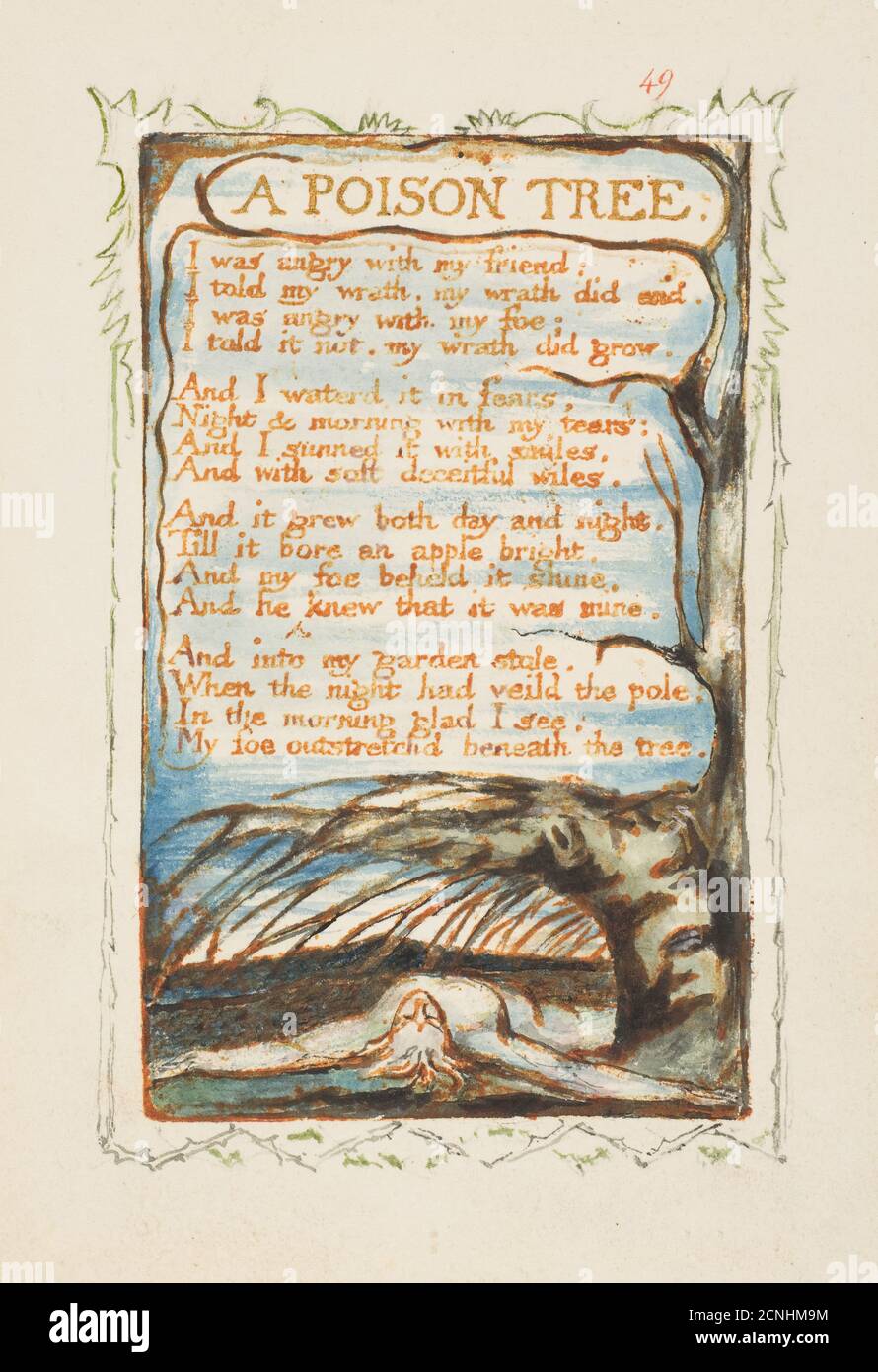 William blake a poison tree hi-res stock photography and images - Alamy