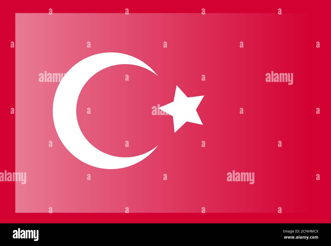 The national flag of Turkey. Rightly proportions and colors Stock ...