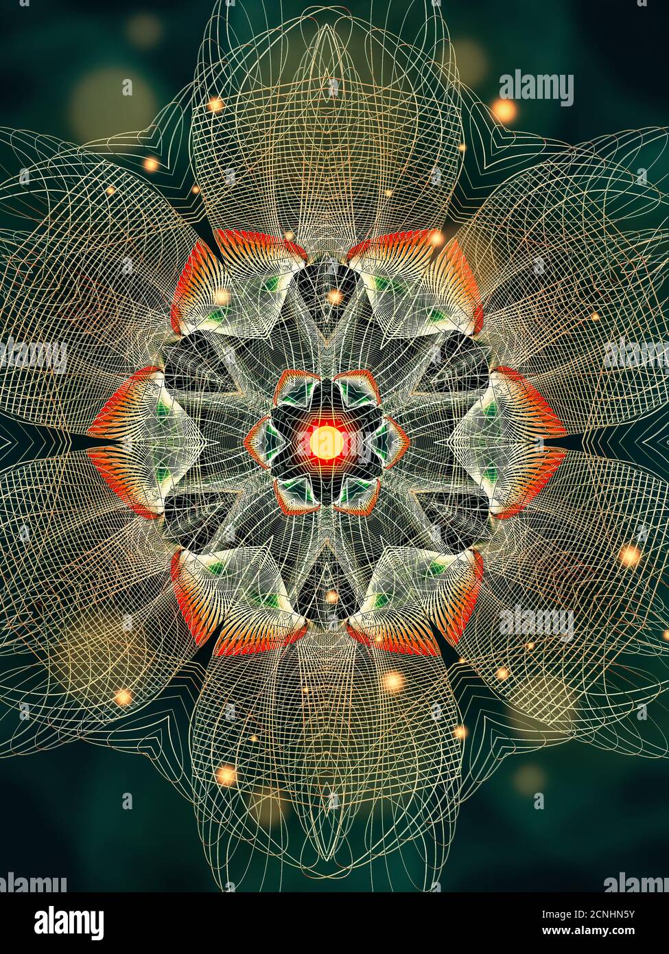 Abstract geometric flower art hi-res stock photography and images - Alamy