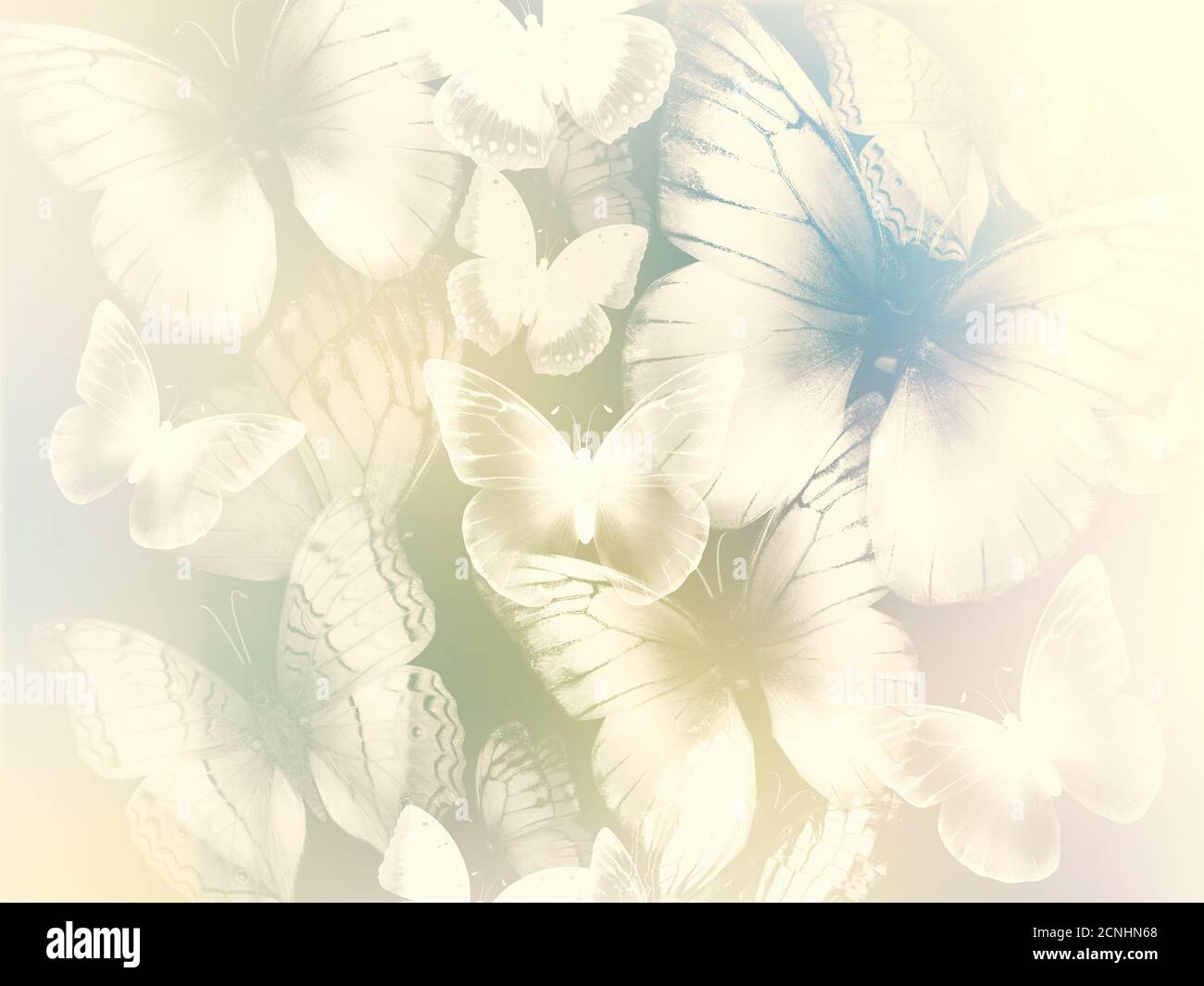 abstract background with butterflies Stock Photo - Alamy