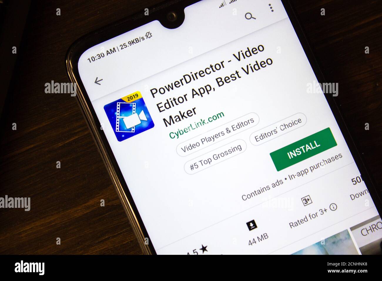 Ivanovsk, Russia - July 21, 2019: PowerDirector - Video Editor App app ...