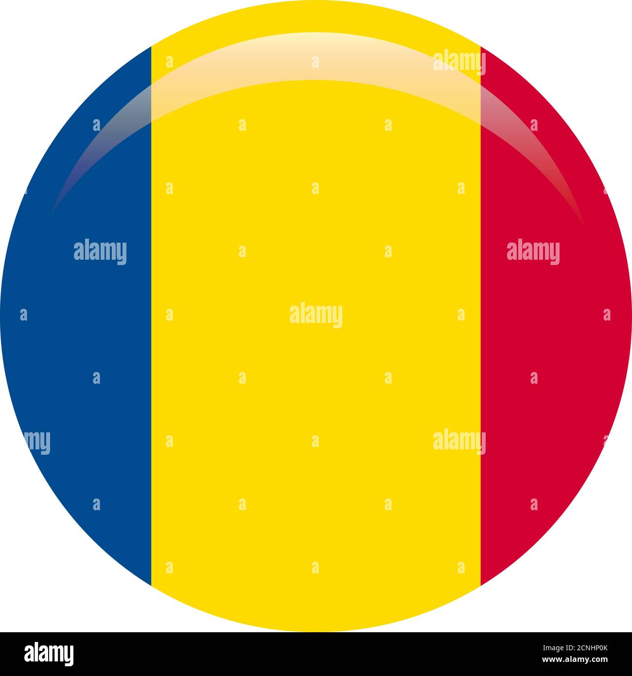 Romania flag, official colors and proportion correctly. National ...