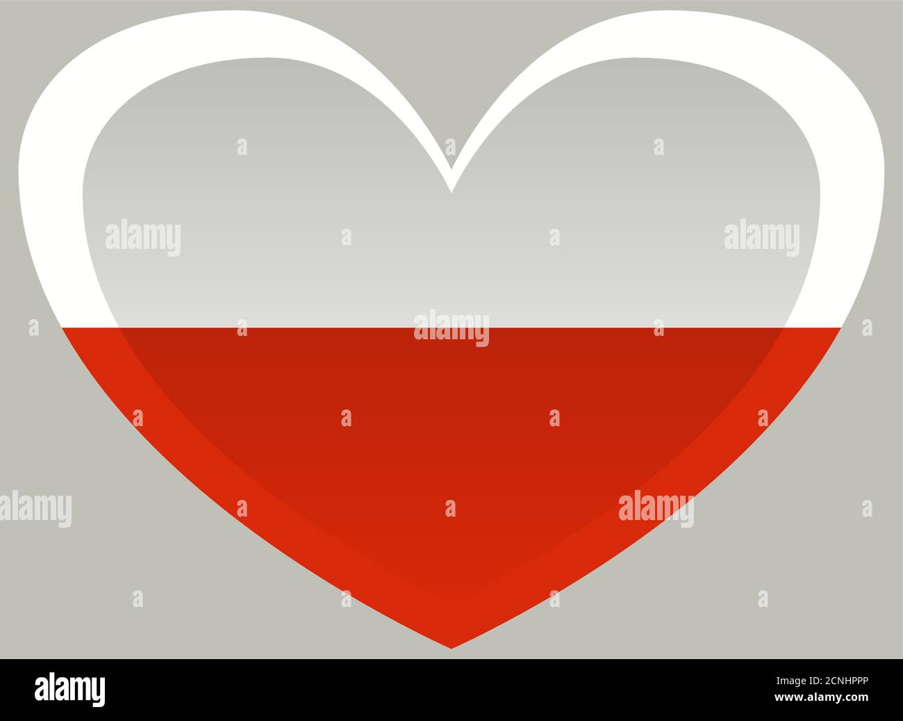 Poland flag, official colors and proportion correctly. National Poland ...