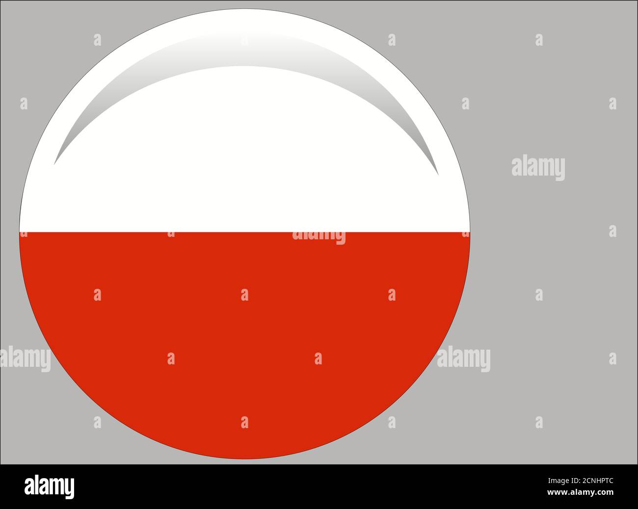 Poland flag, official colors and proportion correctly. National Poland ...