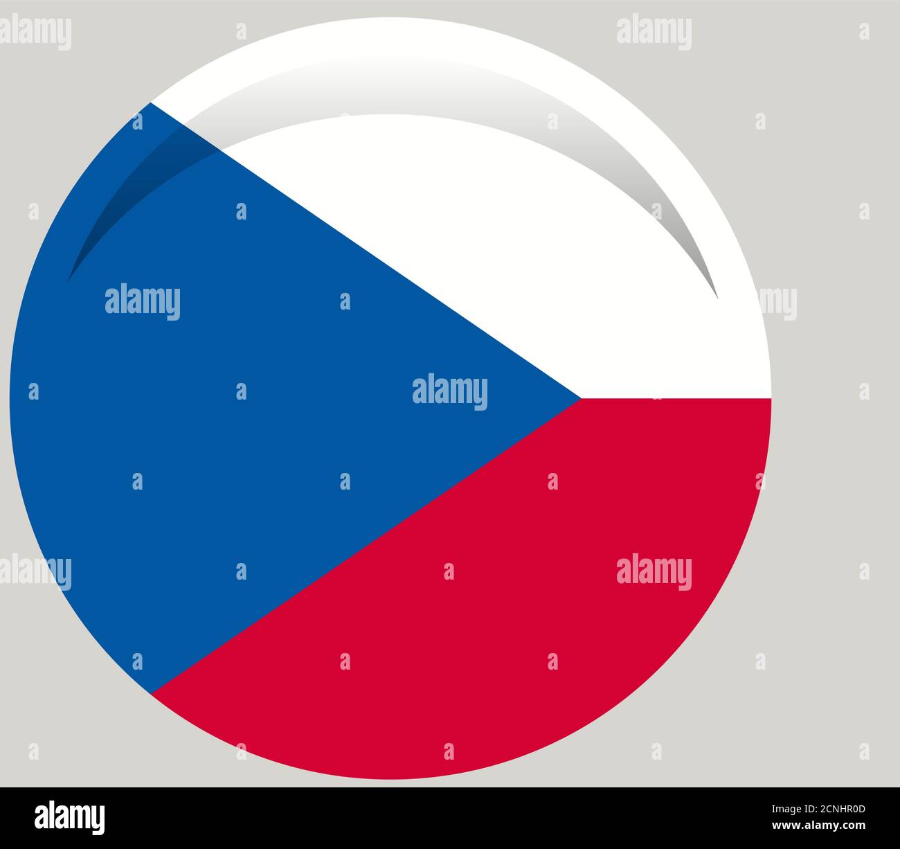 Flag of the Czech Republic. Official state symbol. Correct size, shape ...