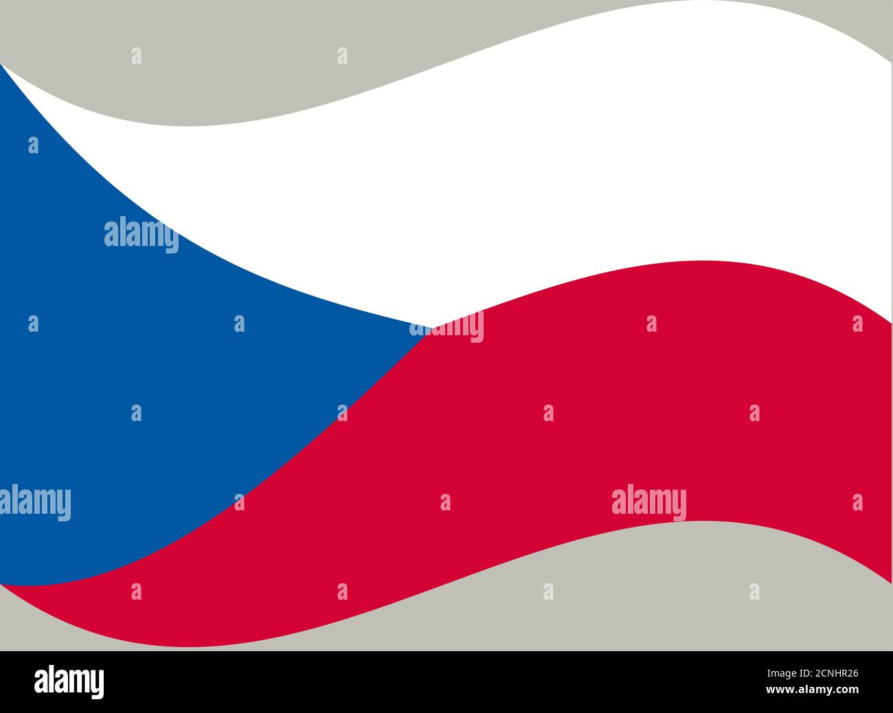 Flag of the Czech Republic. Official state symbol. Correct size, shape ...