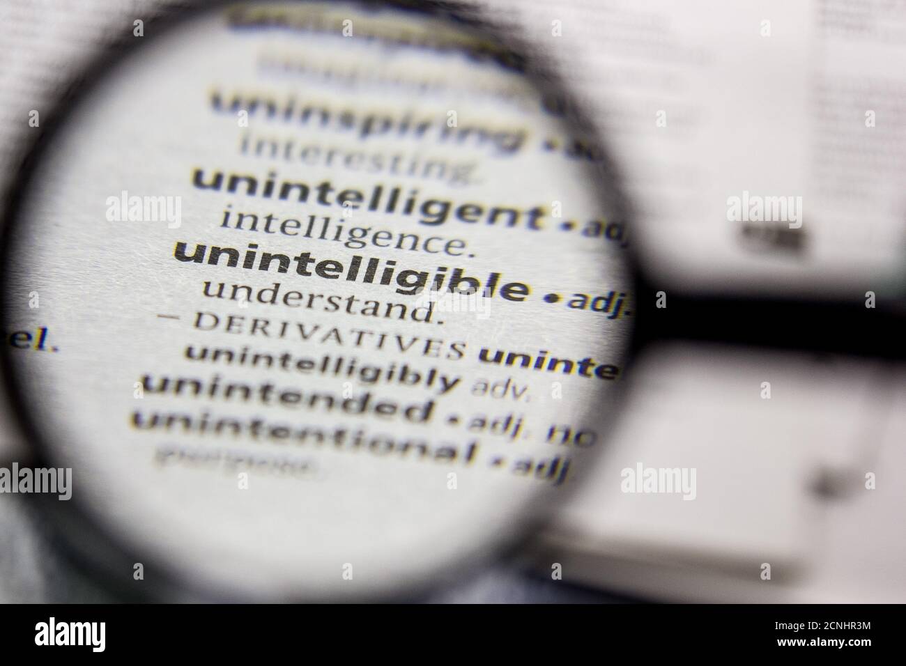 Unintelligible hi-res stock photography and images - Alamy