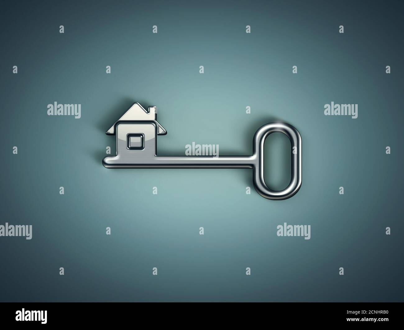 metal key with abstract house Stock Photo - Alamy