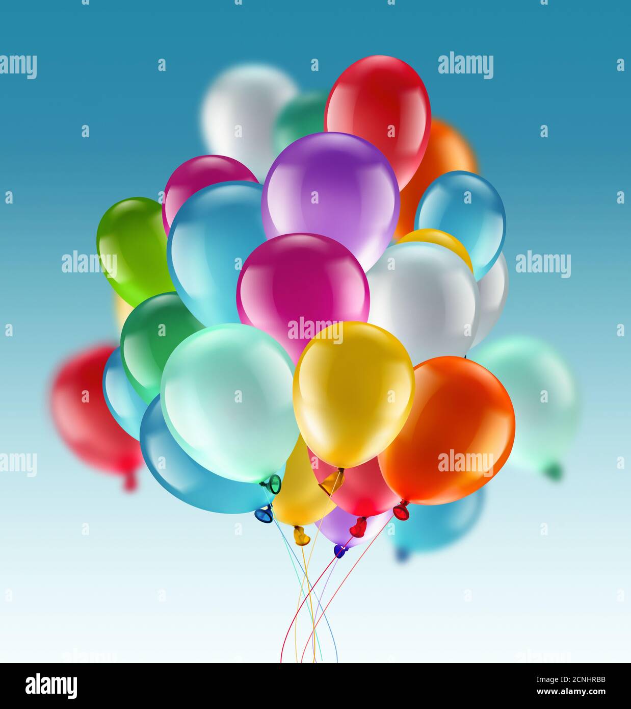 bright colorful balloons Stock Photo - Alamy
