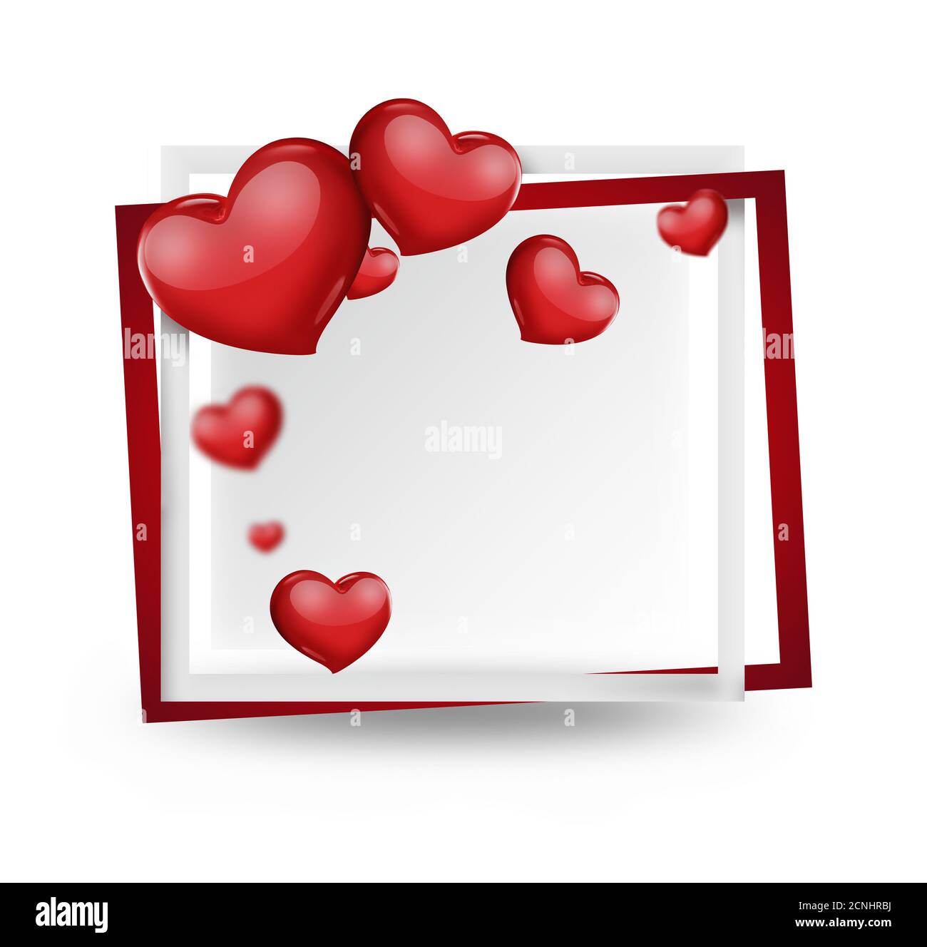 Romantic card design Cut Out Stock Images & Pictures - Alamy