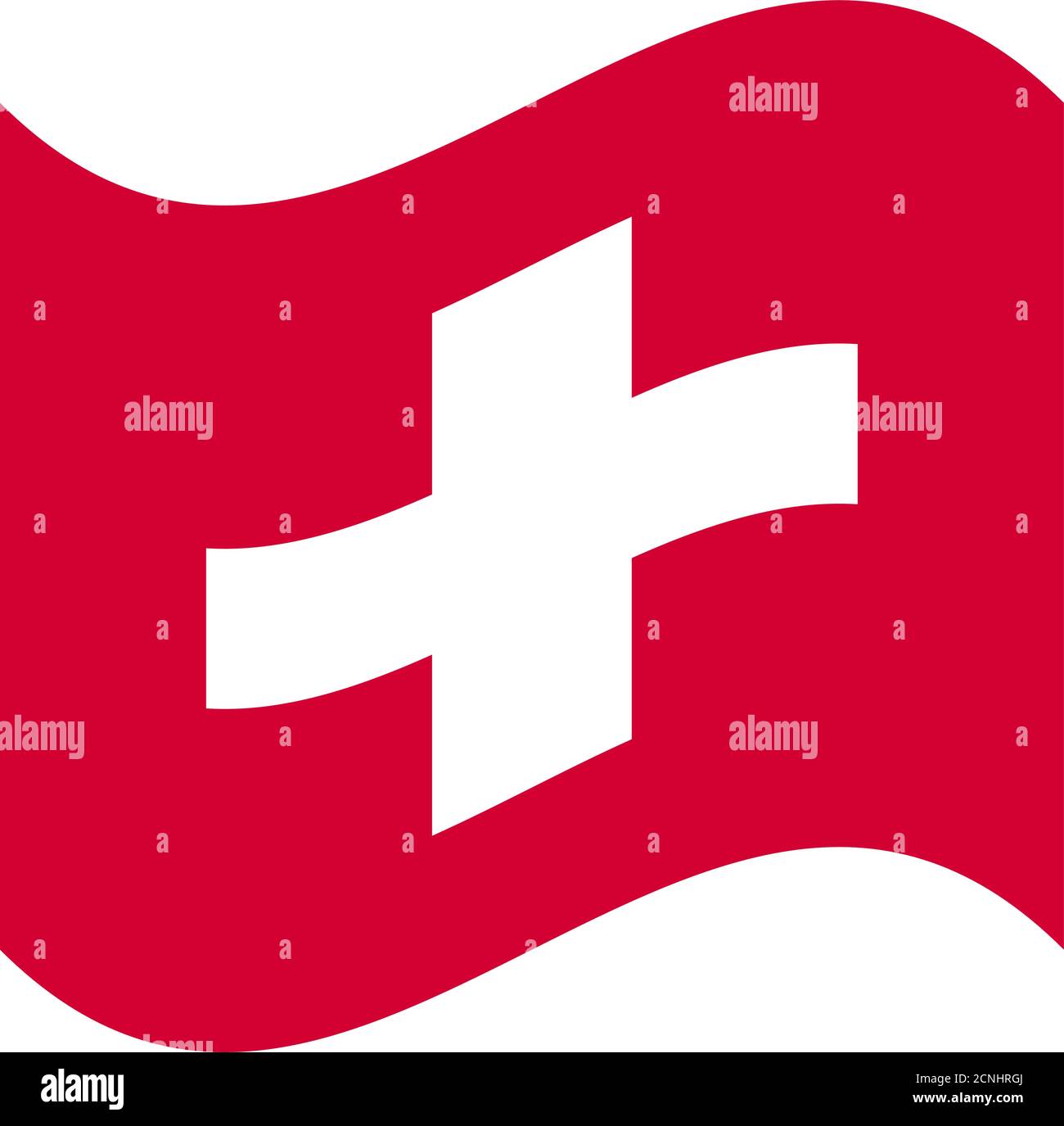 Flag of Switzerland White cross marks the middle of the banner Stock ...