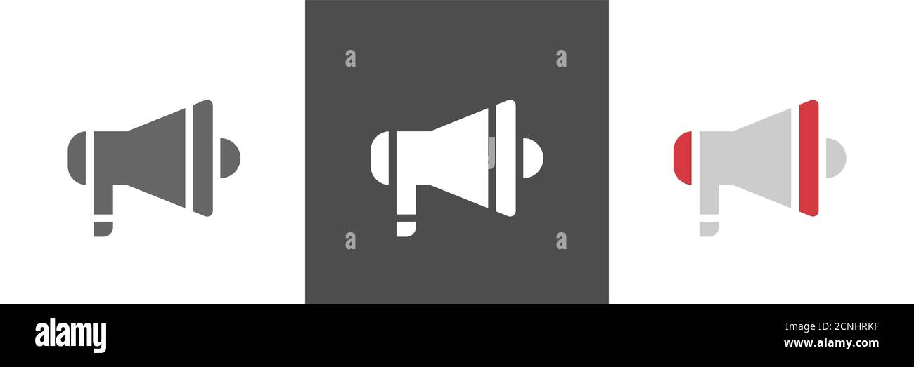 Loudspeaker vector icons Stock Vector Image & Art - Alamy