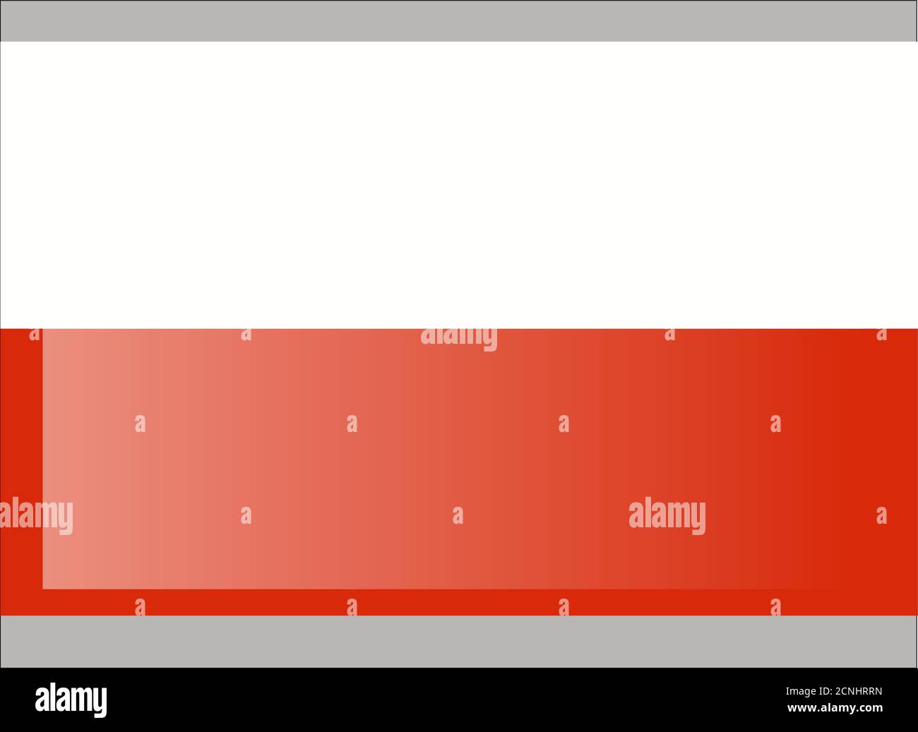 Poland flag, official colors and proportion correctly. National Poland ...