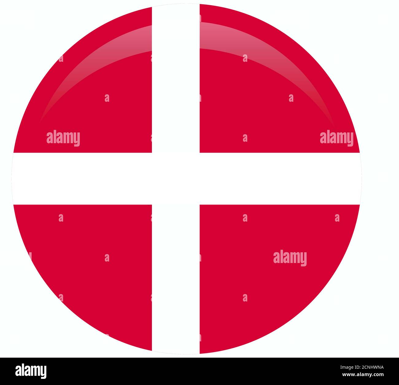National flag of Denmark with correct proportions and color scheme ...