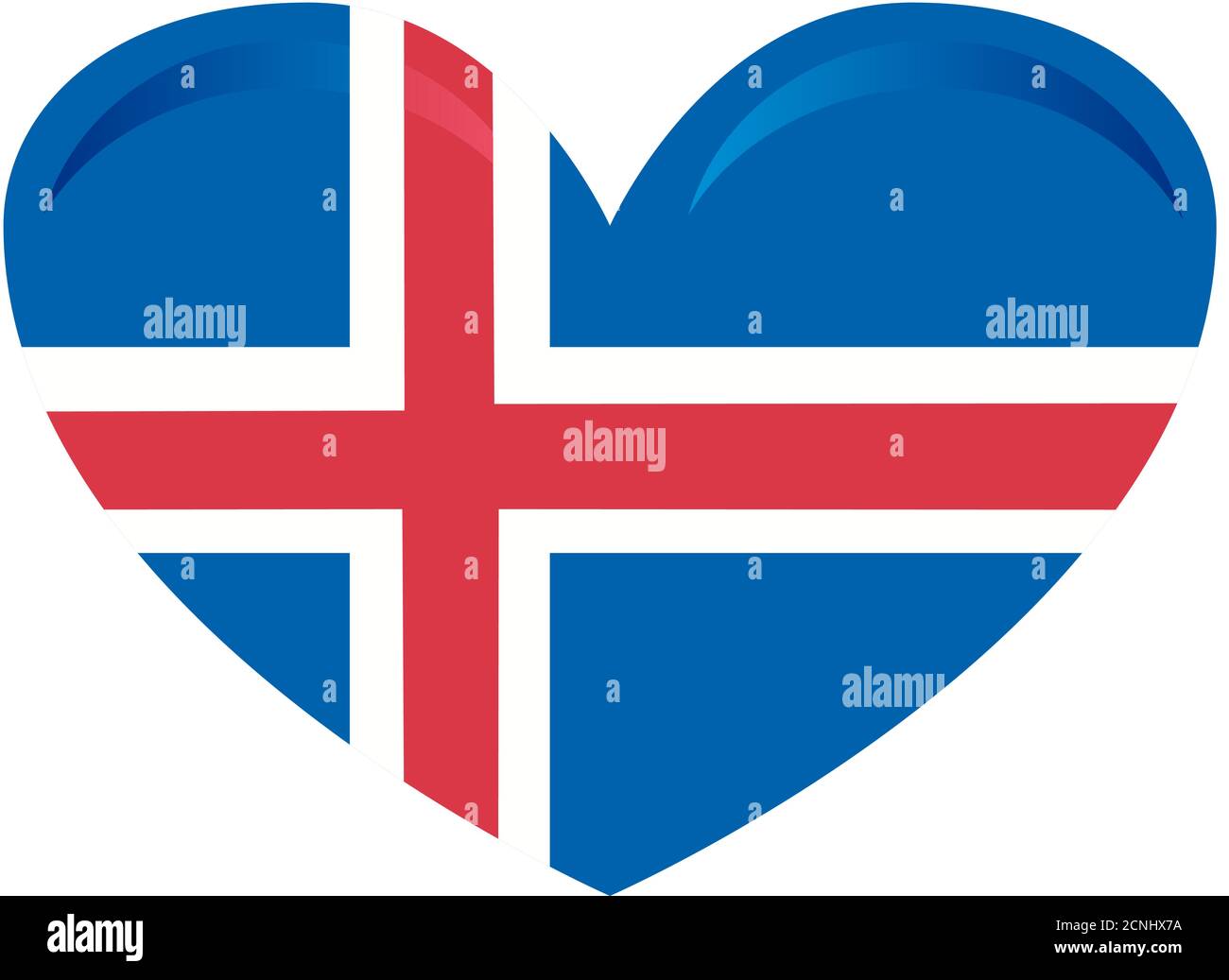 Iceland flag, official colors and proportion correctly. National ...