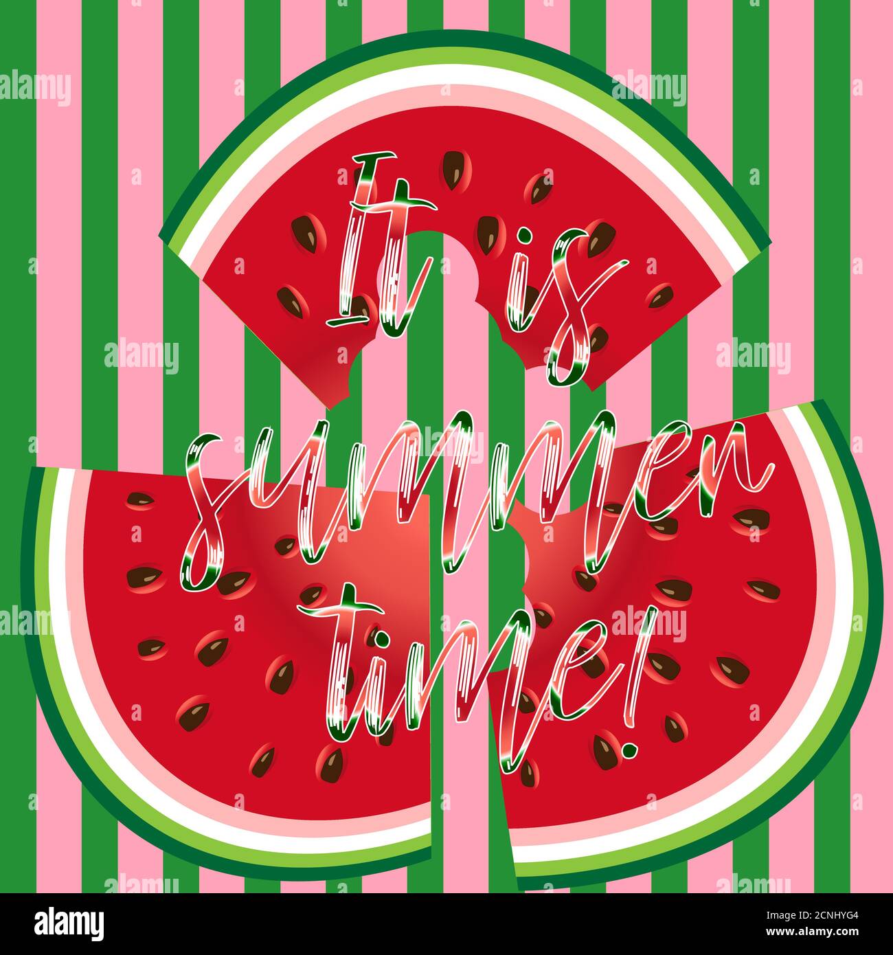 Watermelon slice background with seed and skin texture Stock Vector ...