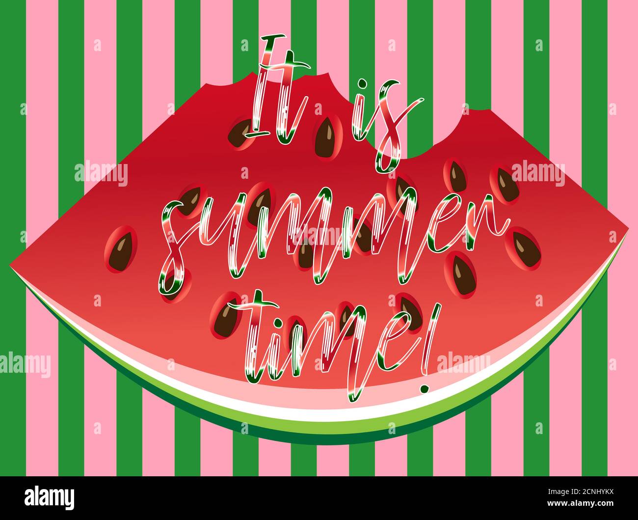 Watermelon slice background with seed and skin texture Stock Vector ...