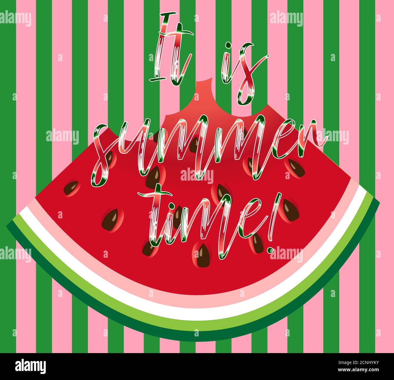 Watermelon slice background with seed and skin texture Stock Vector ...