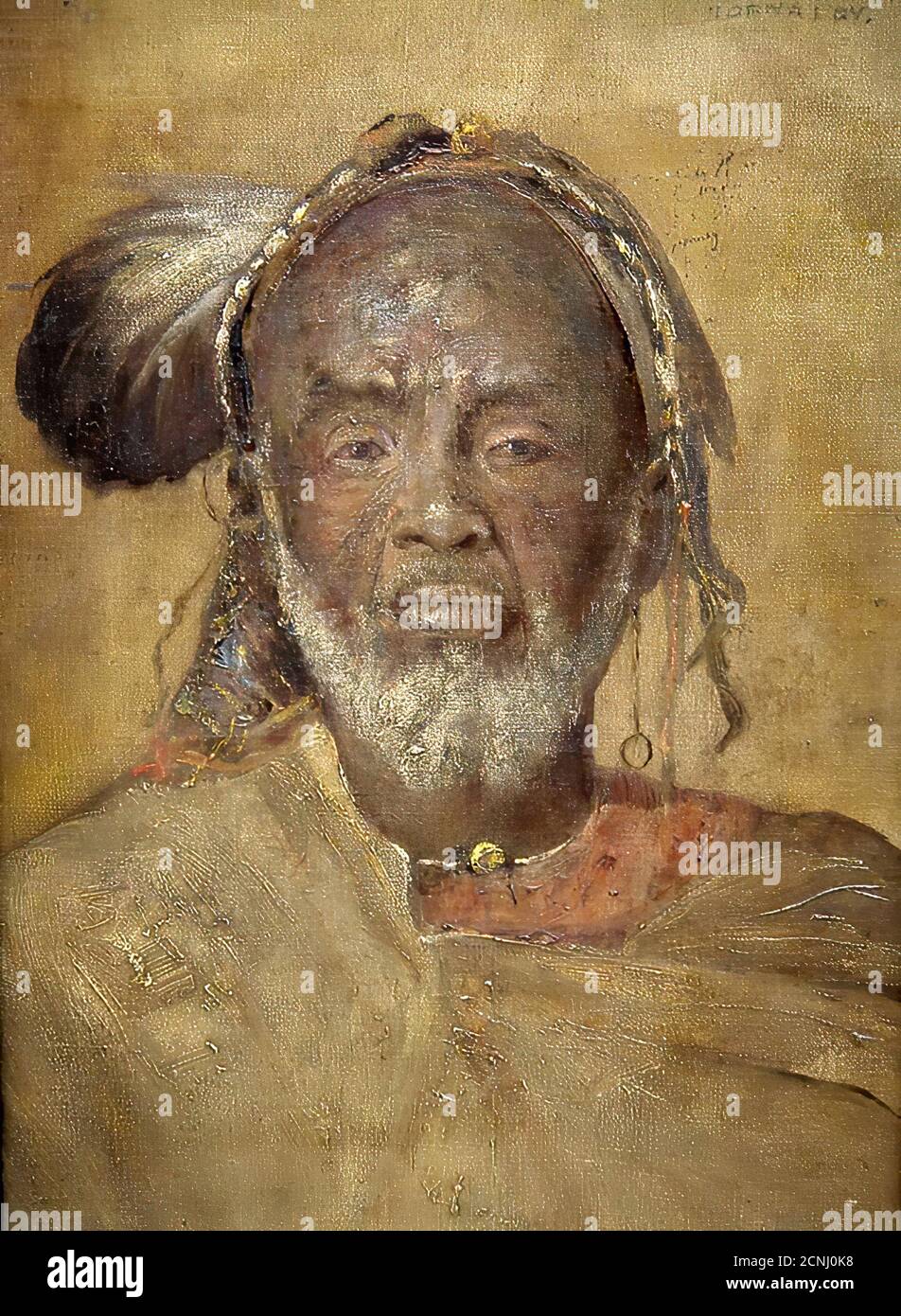 Tornai Gyula - Chief - Hungarian School - 19th Century Stock Photo - Alamy