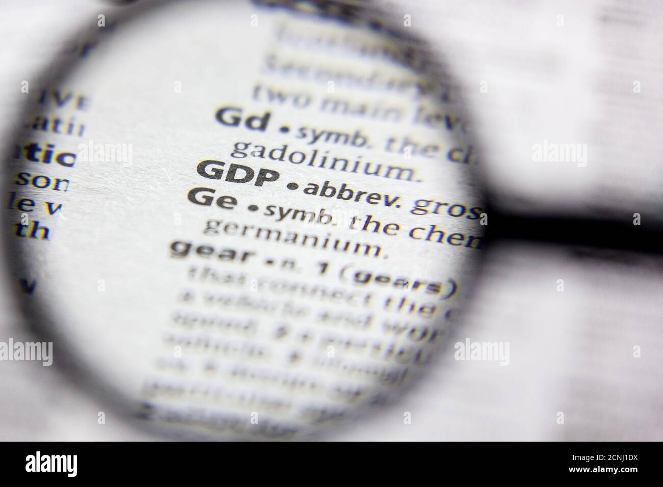 Word or phrase GDP in a dictionary Stock Photo - Alamy