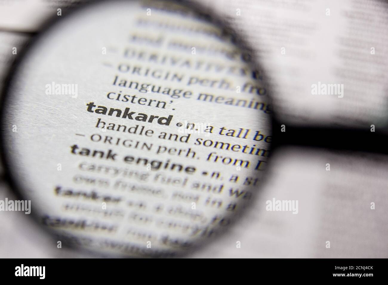 Word or phrase Tankard in a dictionary Stock Photo - Alamy
