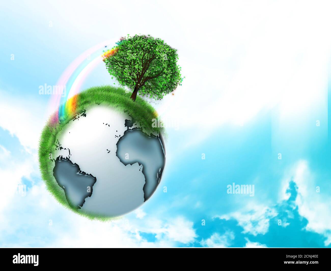 Planet earth tree hi-res stock photography and images - Alamy