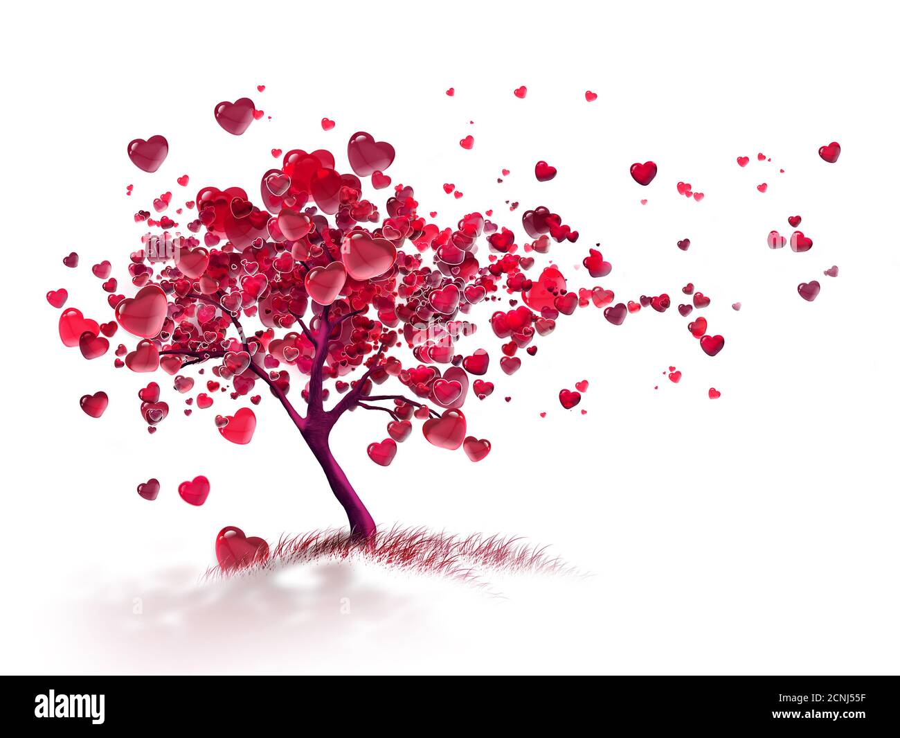 Love leaf and tree hi-res stock photography and images - Alamy