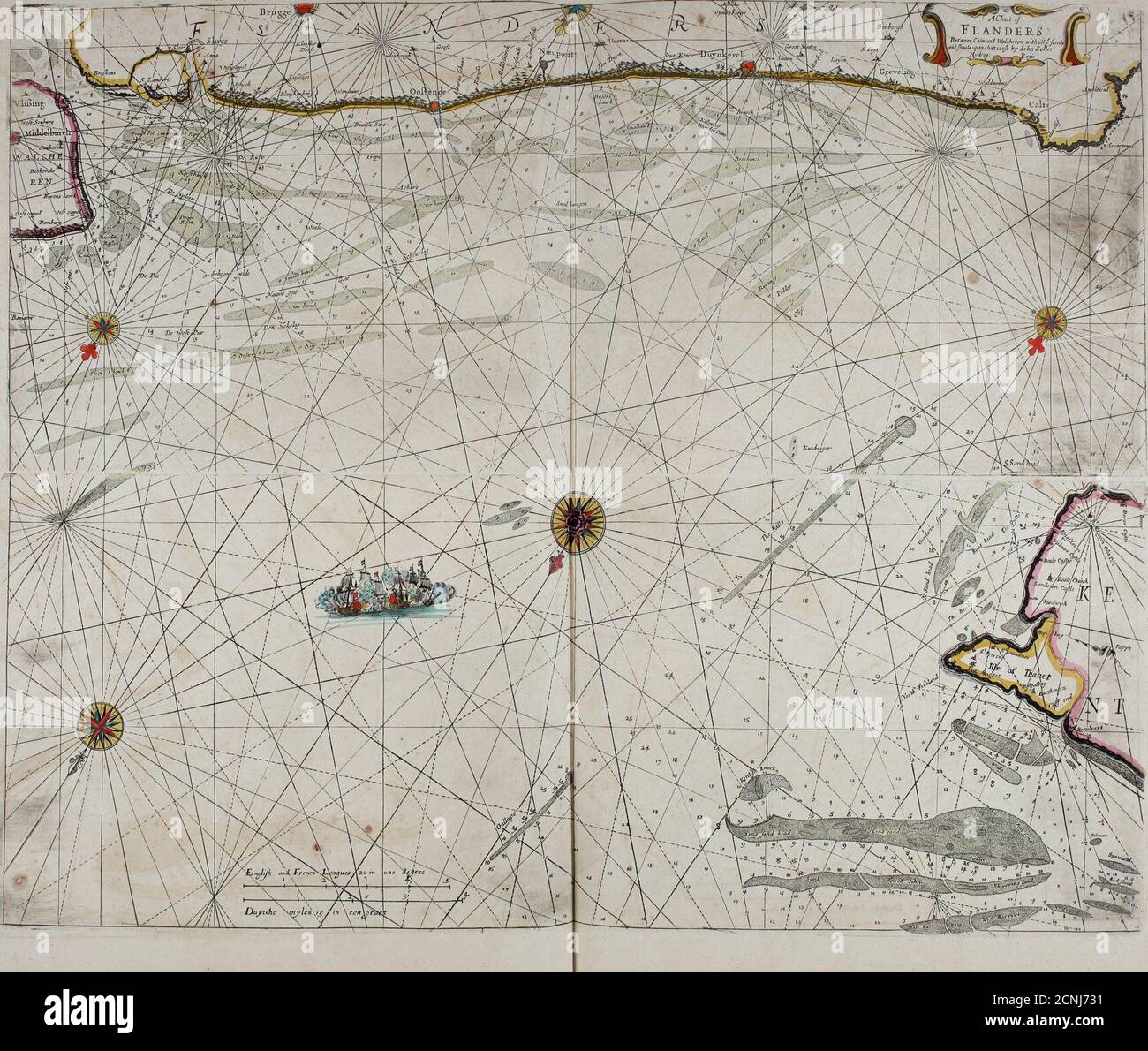 . Atlas maritimus, or A book of charts : Describeing the sea coasts ...