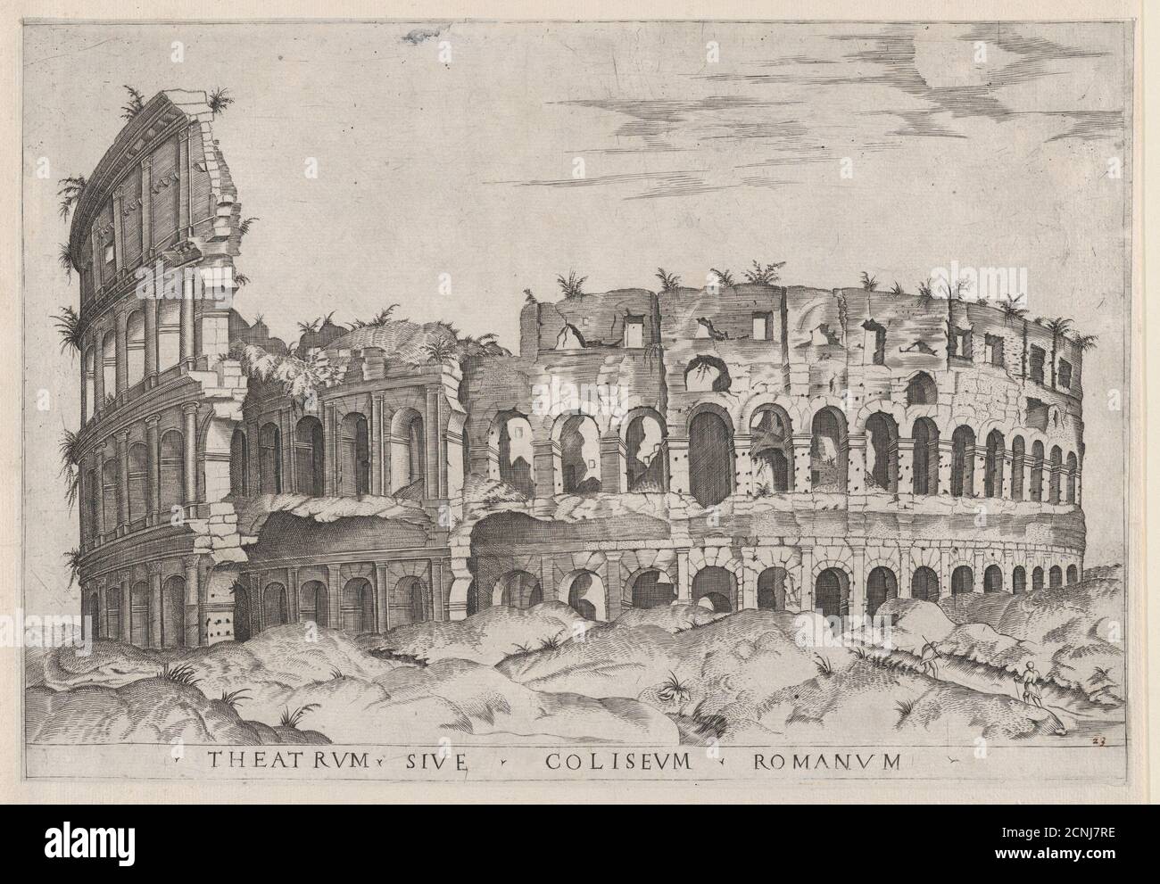 Speculum Romanae Magnificentiae: The Colosseum, 16th century Stock ...