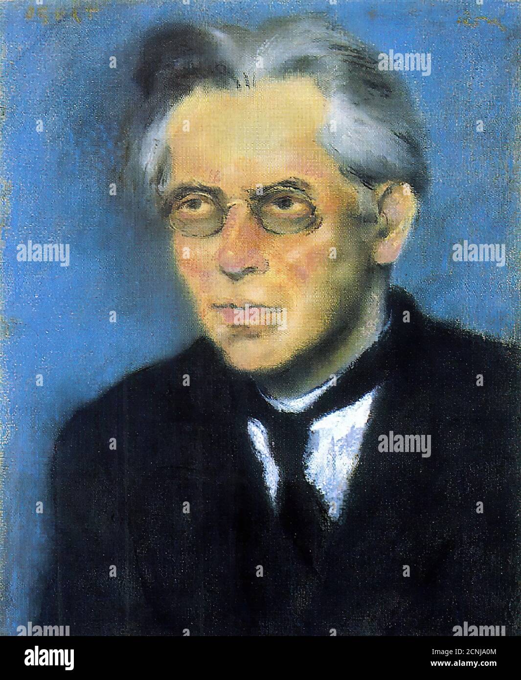 Rippl-Ronai Jozsef - Portrait of Erno Osvát - Hungarian School - 19th ...