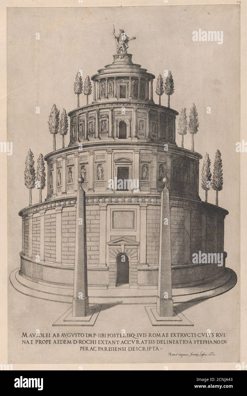 Speculum Romanae Magnificentiae: Sepulchre of Augustus, 1575 Stock ...