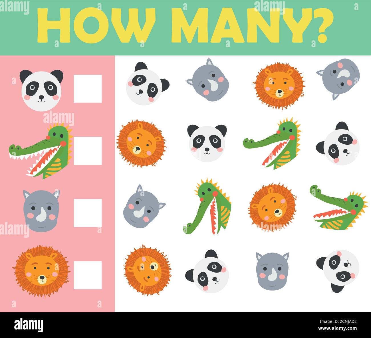 Counting. Game for Preschool Children. Educational a mathematical game ...