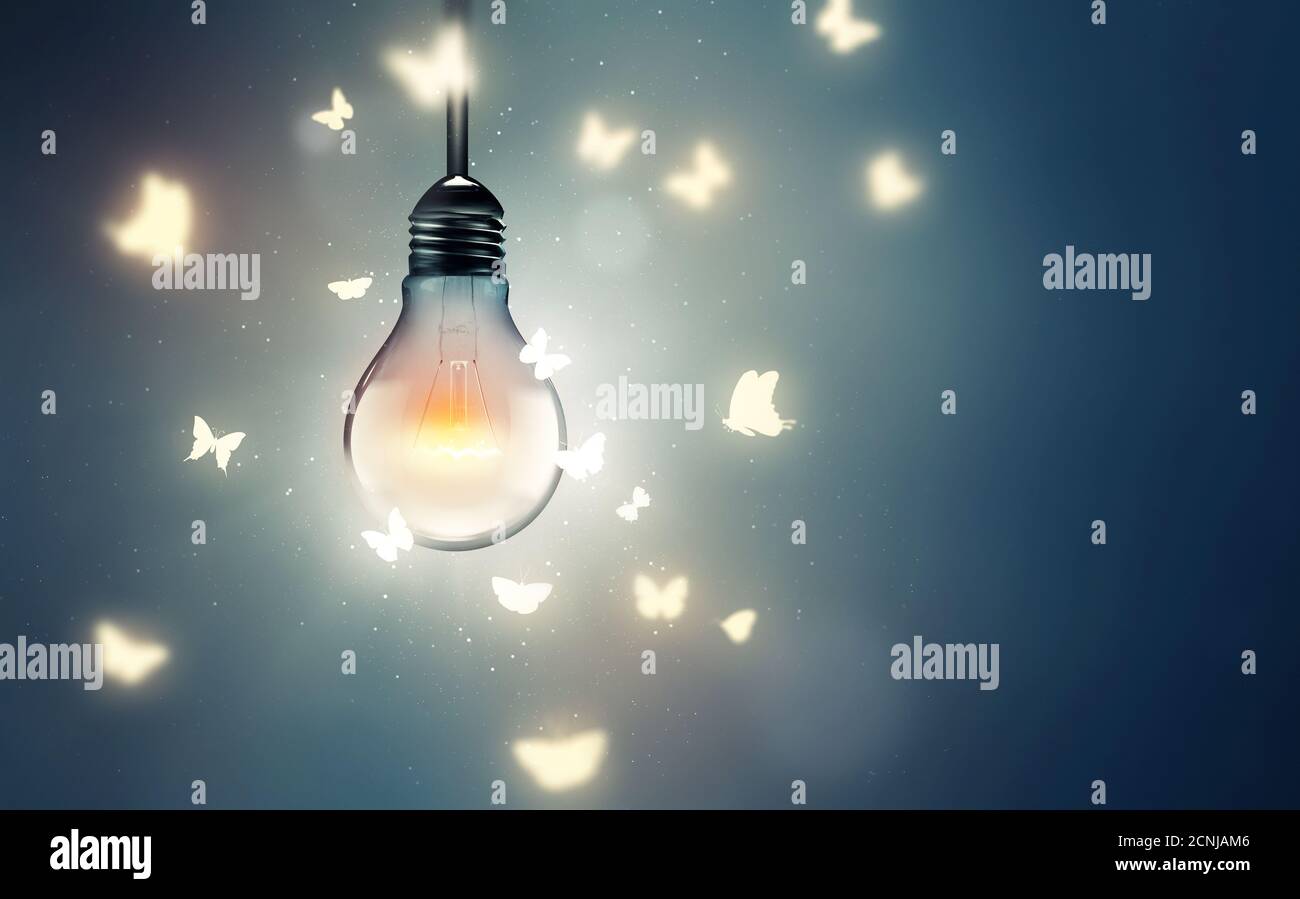 flying on light Stock Photo - Alamy