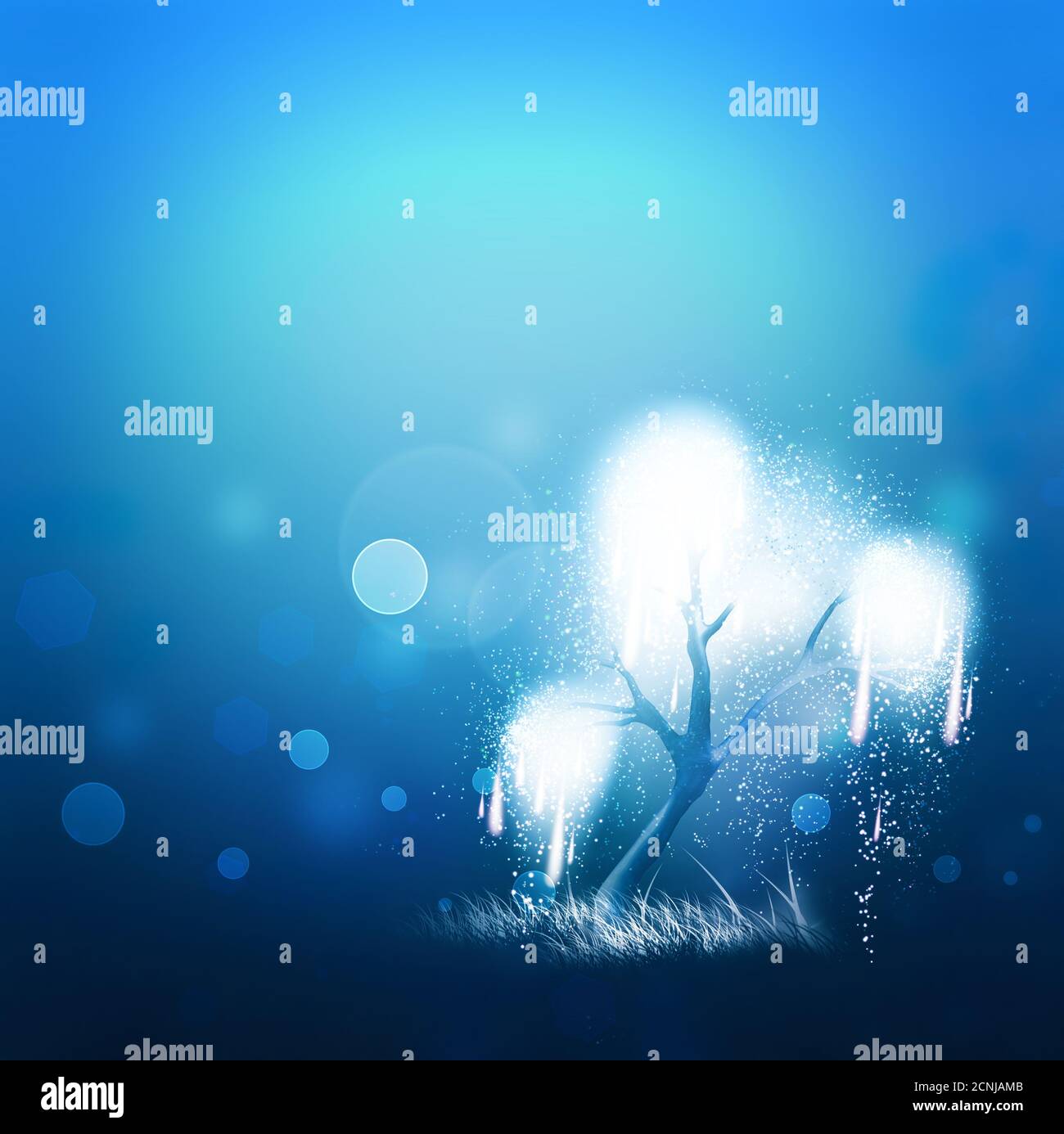 magic shining tree Stock Photo - Alamy