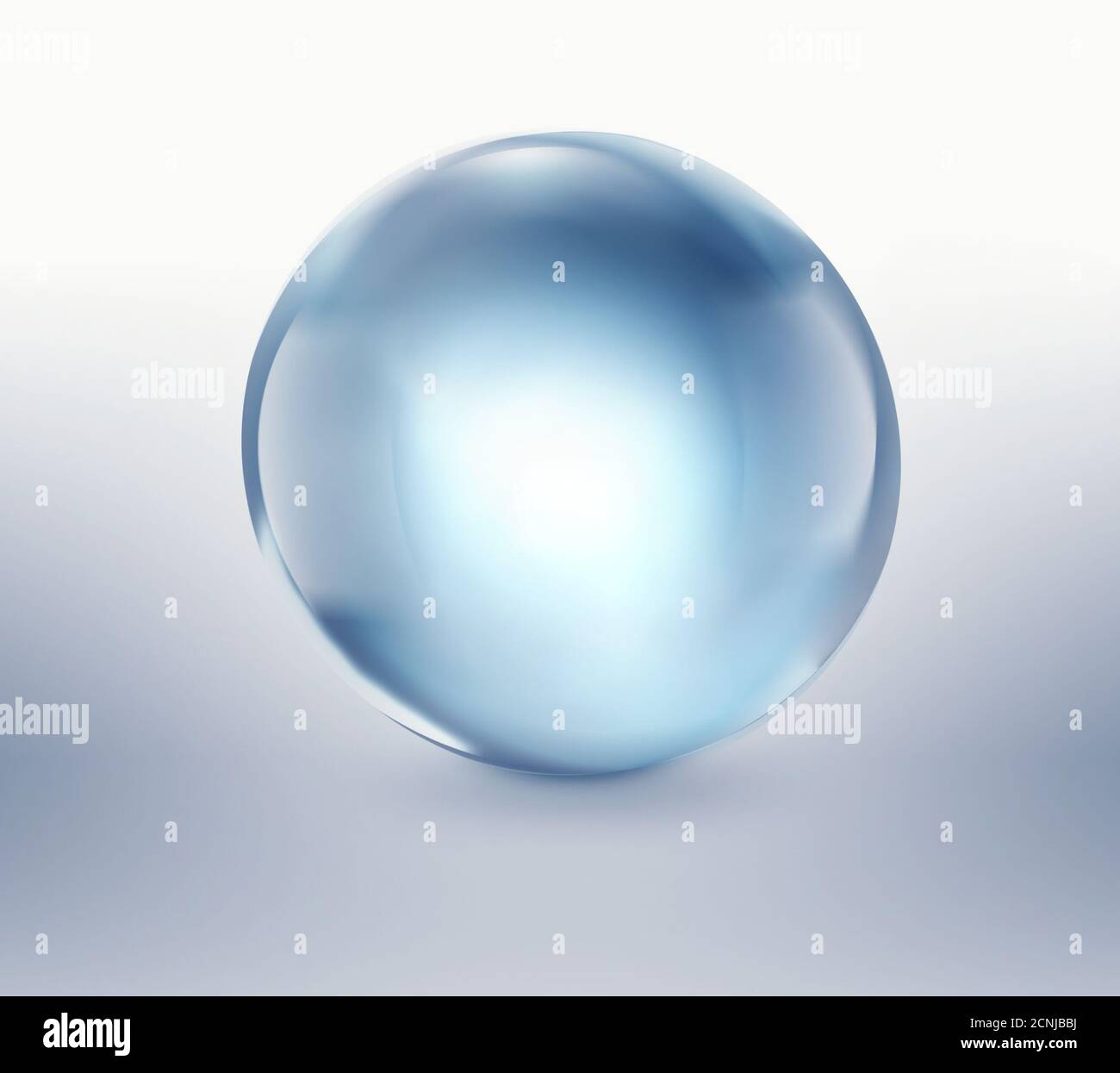 empty blue glass ball Stock Photo - Alamy