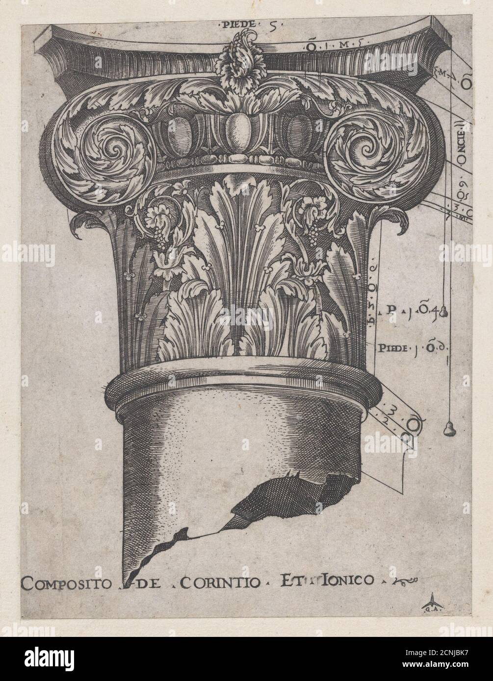 Speculum Romanae Magnificentiae: Composite of Corinthian and Ionic, ca ...