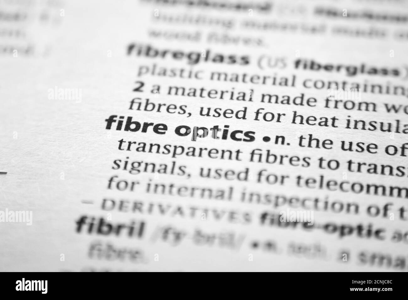 Fibre optics Black and White Stock Photos & Images - Alamy