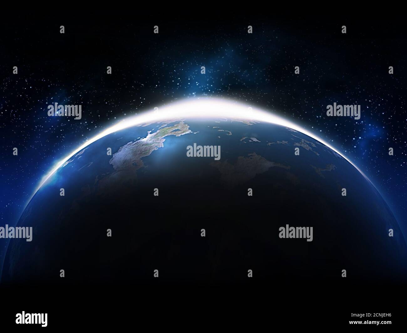 Sunrise from space Stock Photo - Alamy