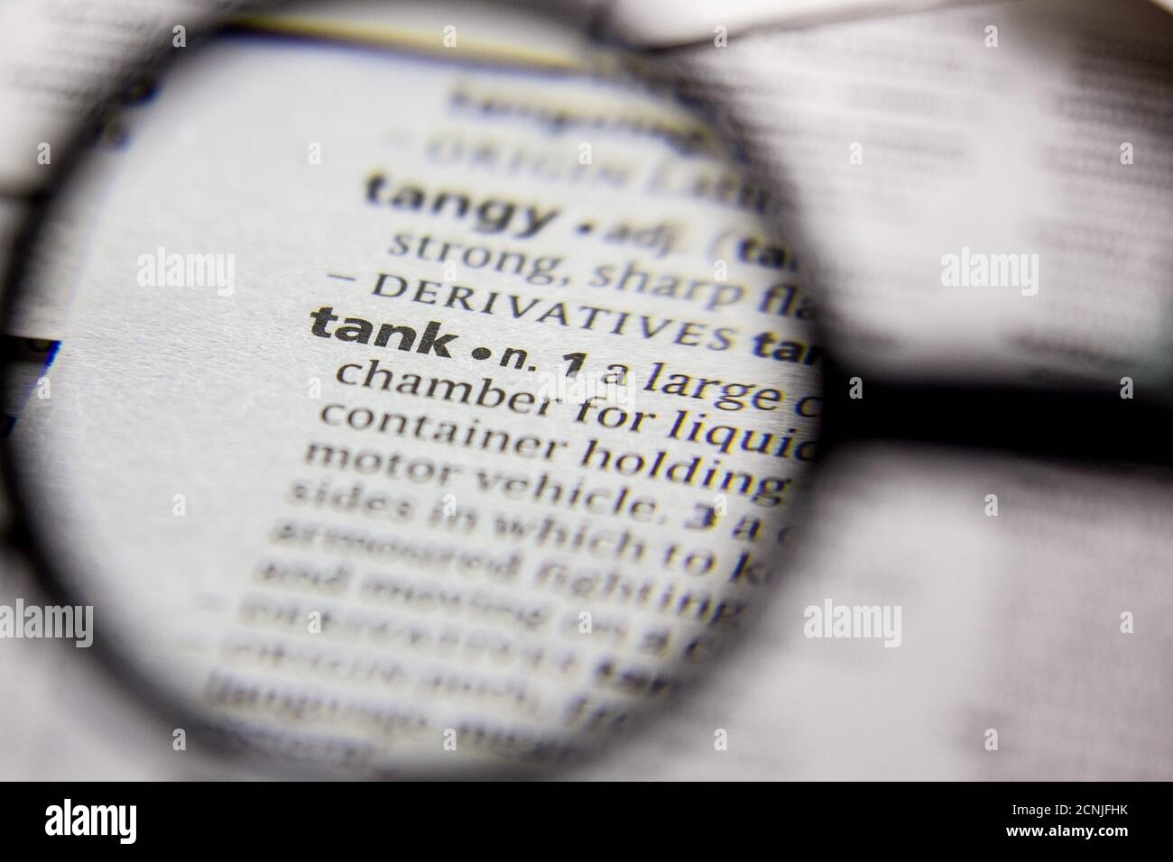 Word or phrase Tank in a dictionary Stock Photo - Alamy
