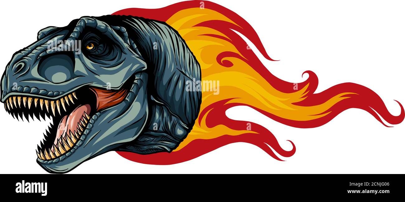 dinosaurus tyrannosaurus rex head art vector illustration design Stock Vector Image & Art - Alamy