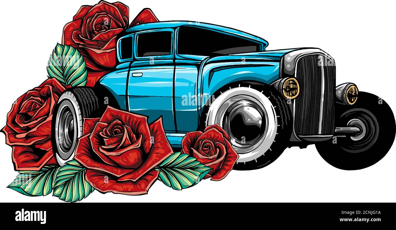 Cartoon hotrod hi-res stock photography and images - Alamy