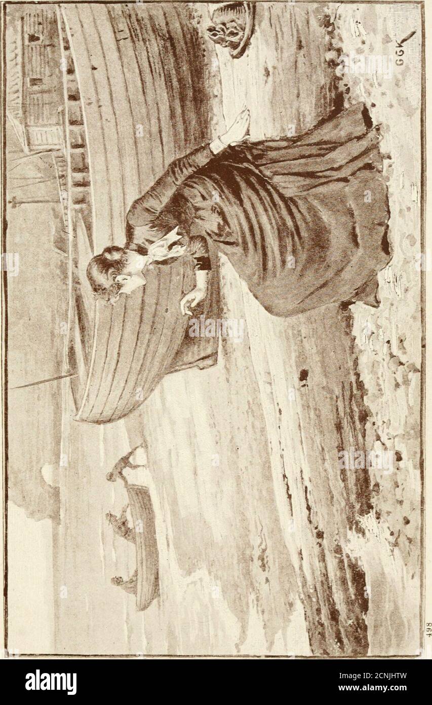 Girl mending nets hi-res stock photography and images - Alamy