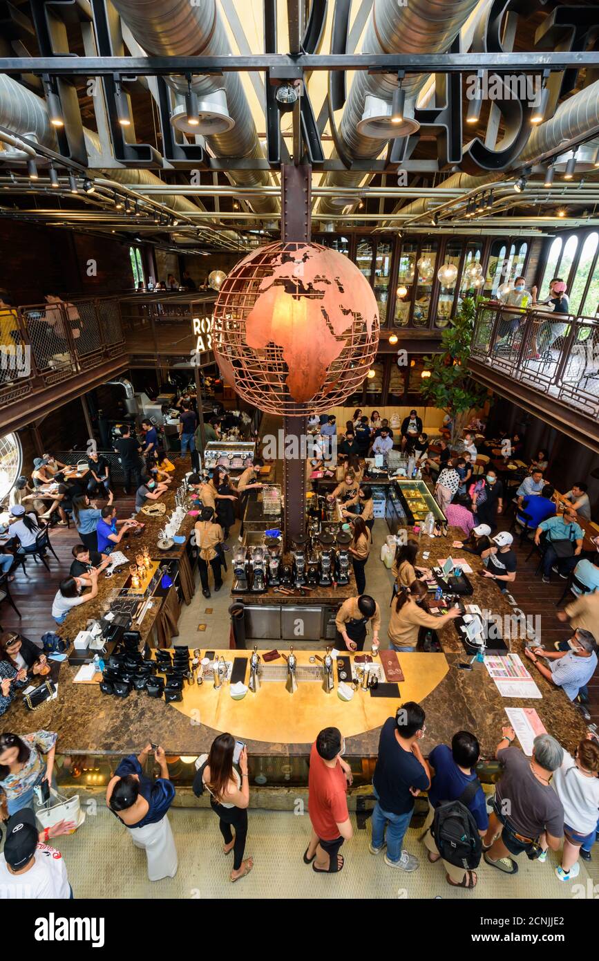 Bangkok, Thailand - 16 September, 2020: Inside of NANA Hunter Coffee ...