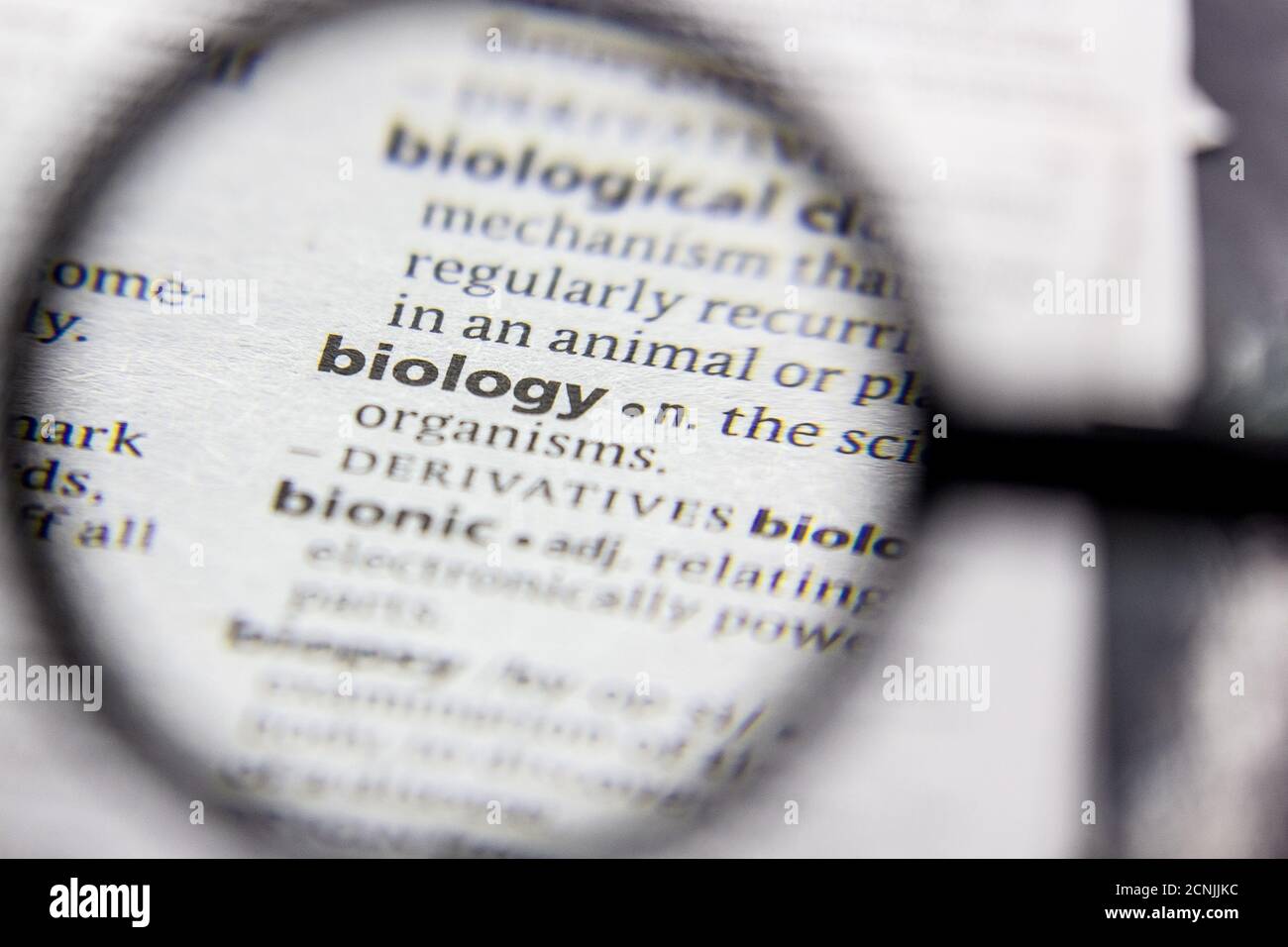 Word or phrase Biology in a dictionary Stock Photo - Alamy