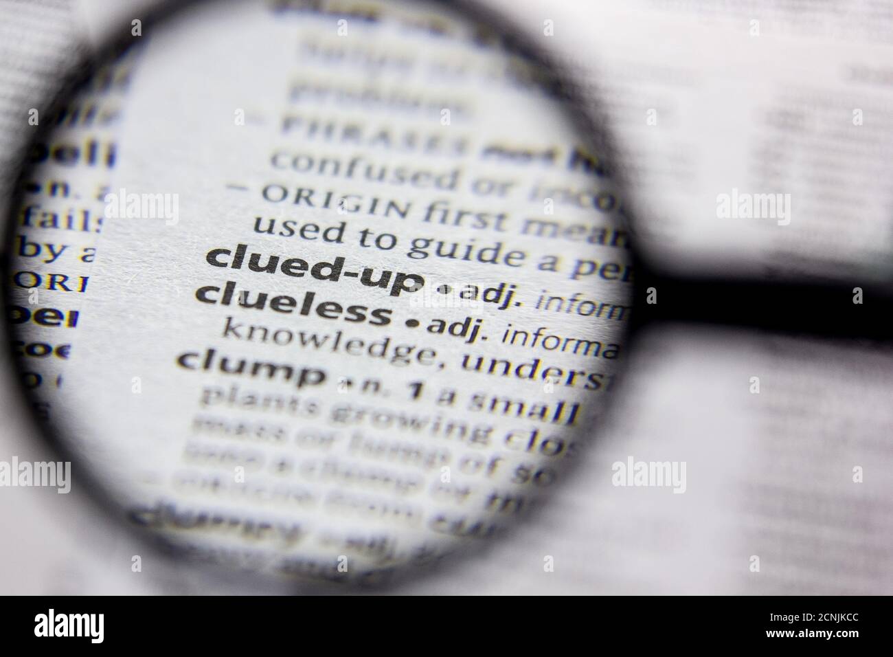 Clued up hi-res stock photography and images - Alamy