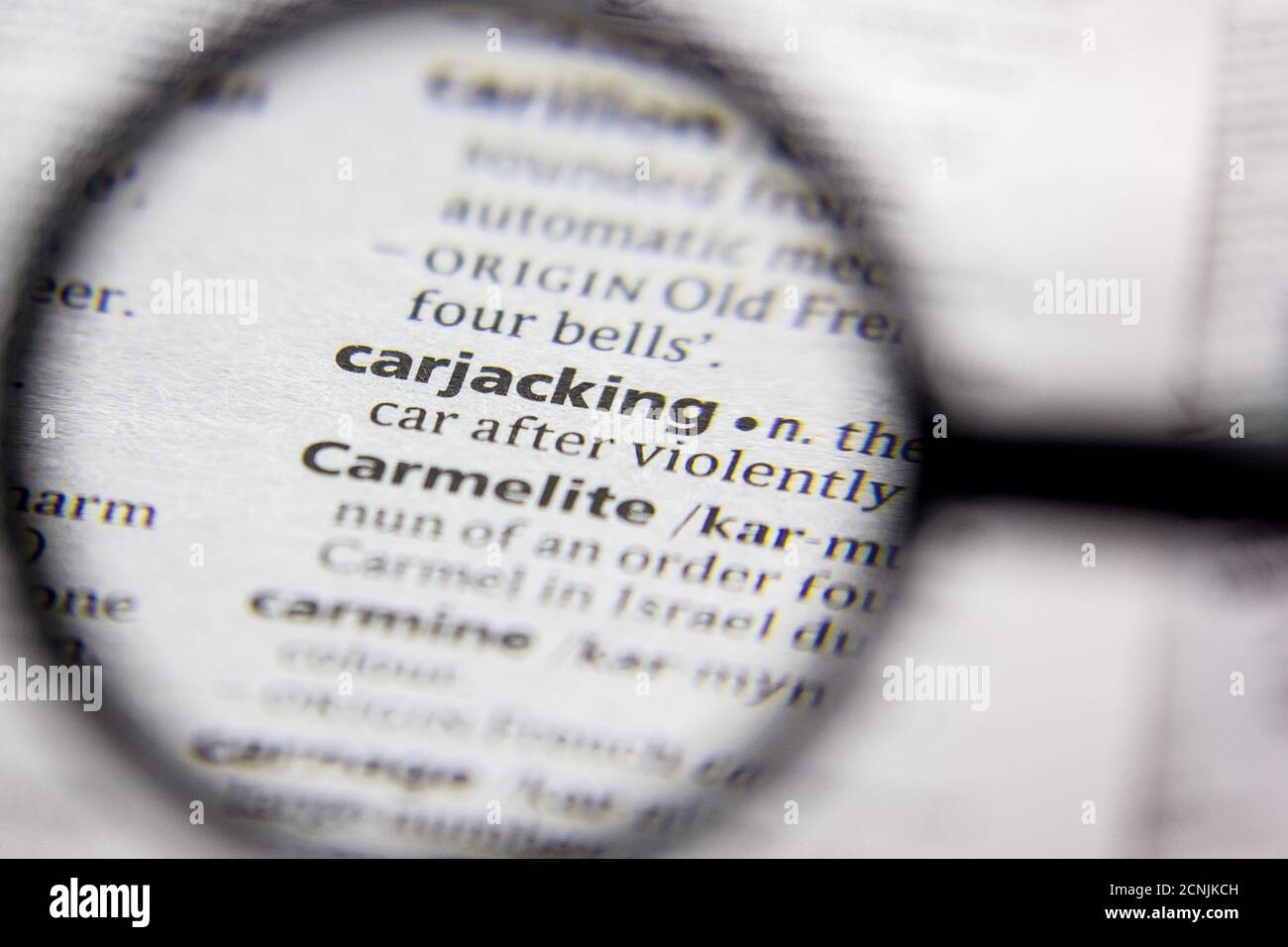 Word or phrase Carjacking in a dictionary Stock Photo - Alamy