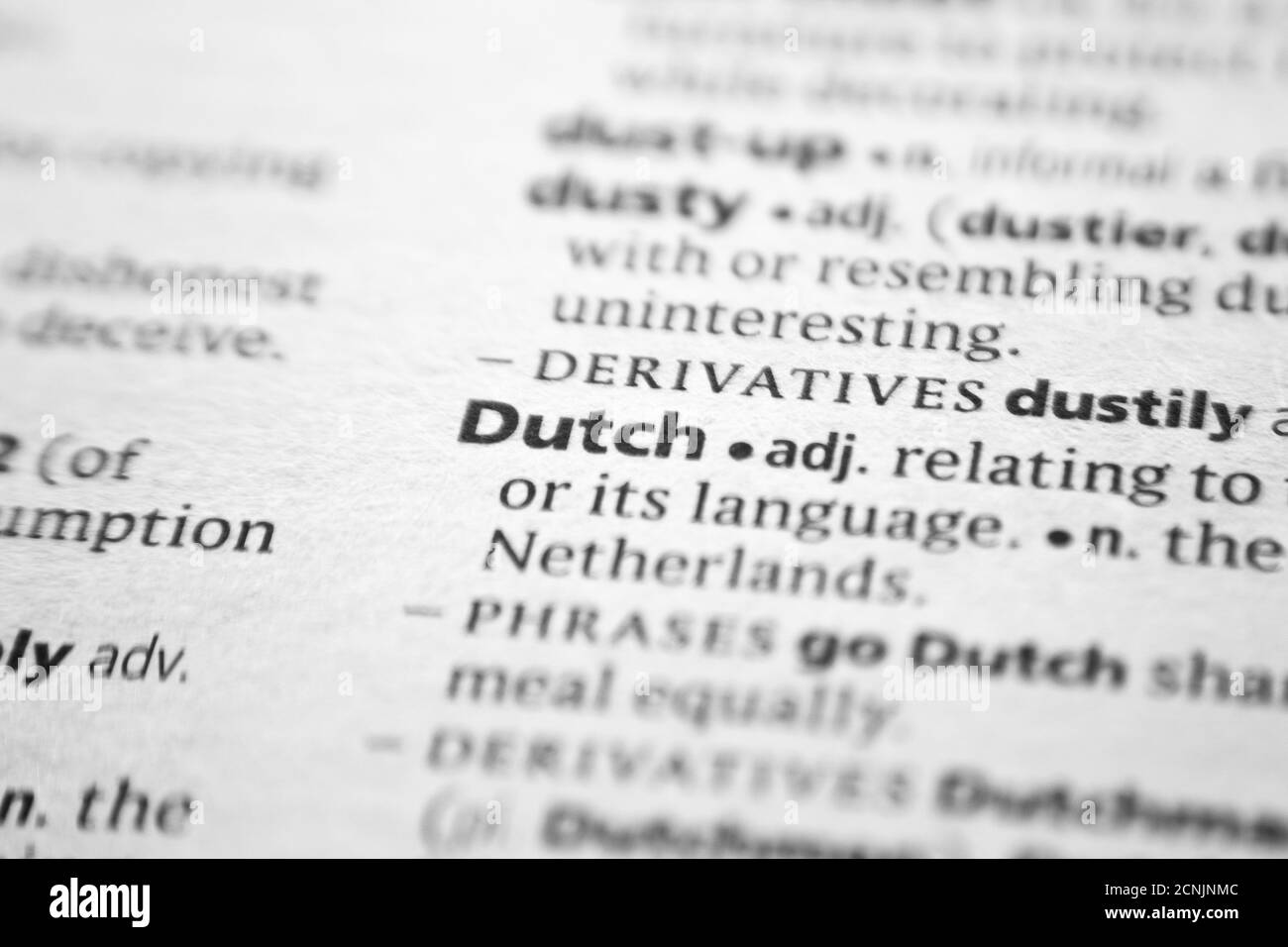 Dutch word Black and White Stock Photos & Images - Alamy