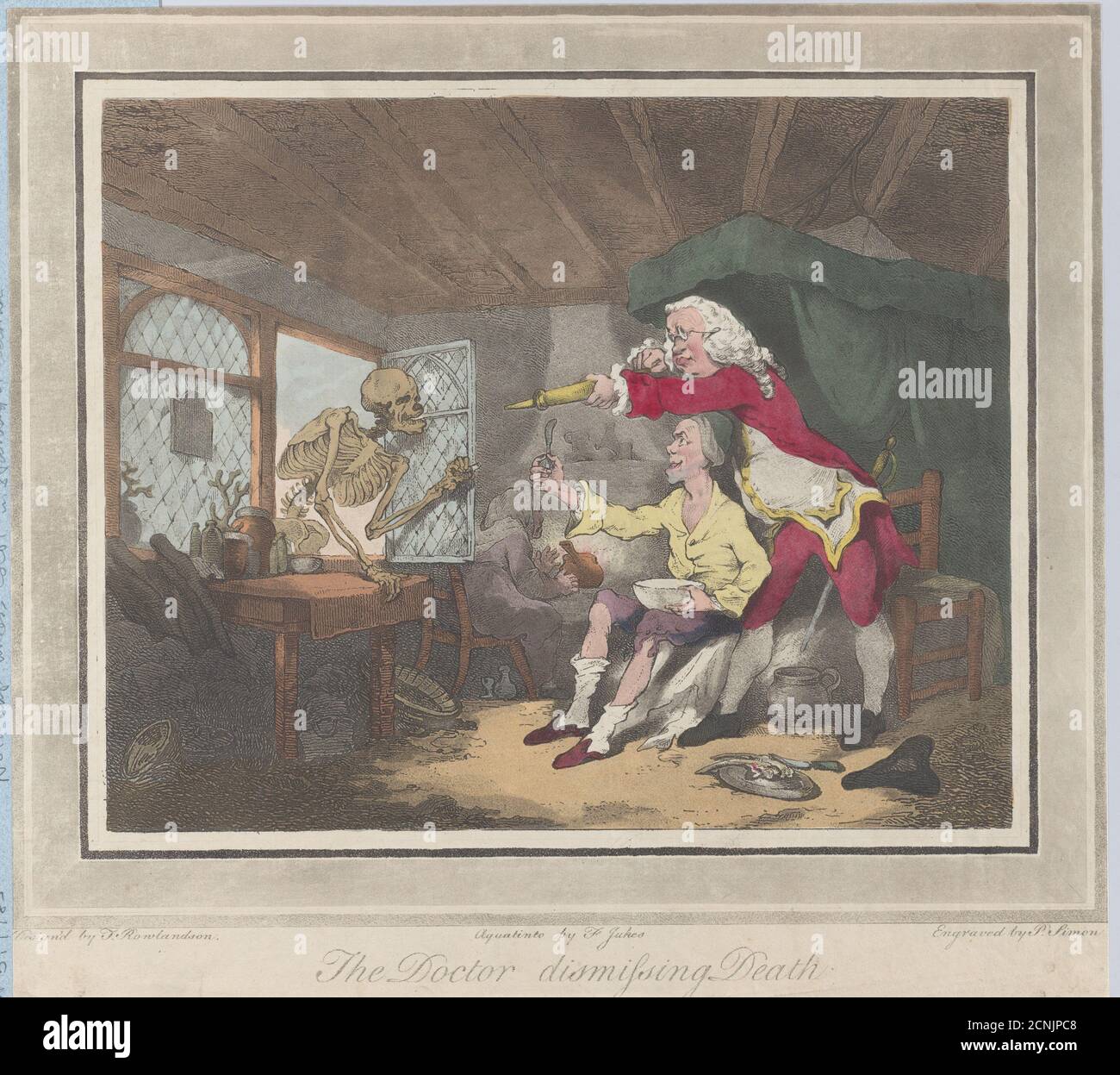 The Doctor Dismissing Death, 1785 Stock Photo - Alamy