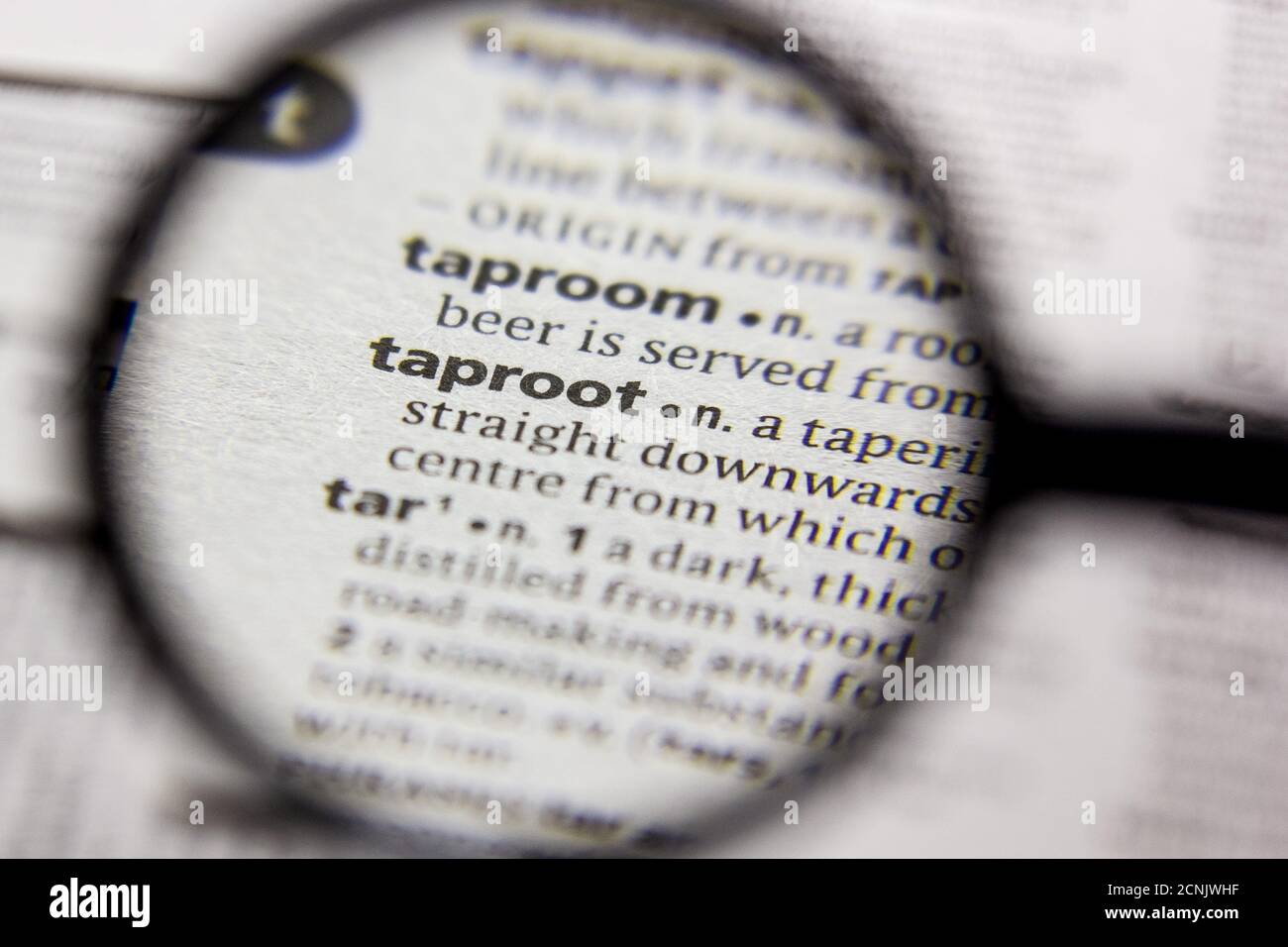 Word or phrase Taproot in a dictionary Stock Photo - Alamy