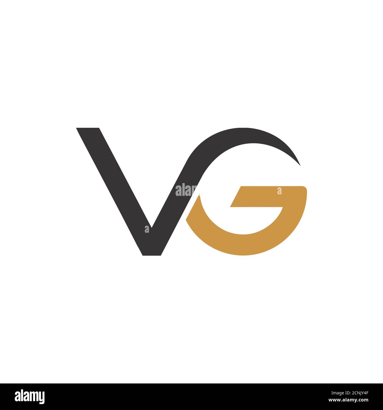 Initial letter vg or gv logo vector design template Stock Vector Image ...